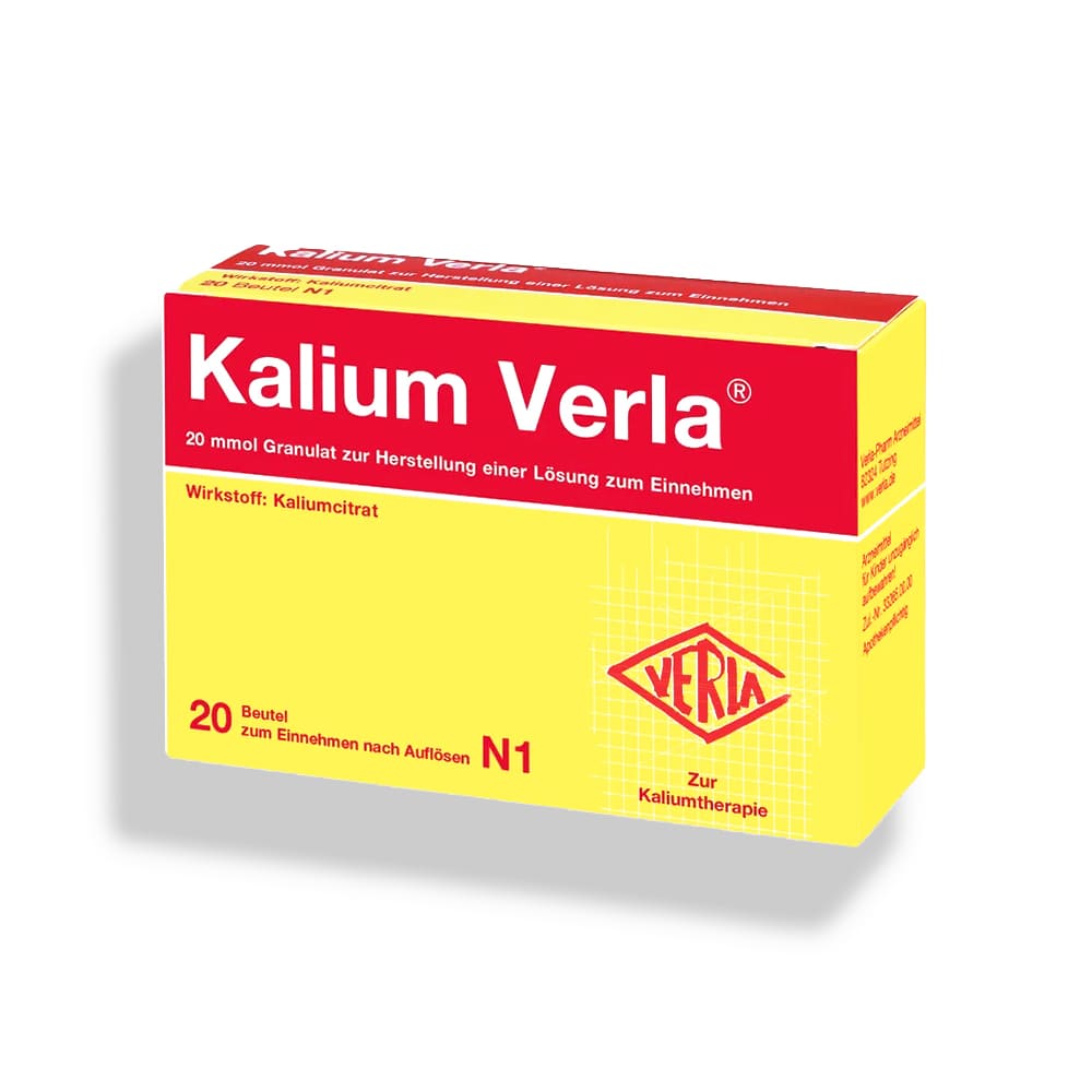 KALIUM VERLA калій в пакетиках для балансу мінералів, замовити Україна ...